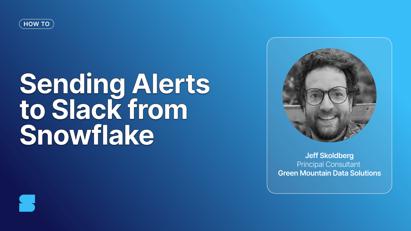 Sending Alerts to Slack from Snowflake