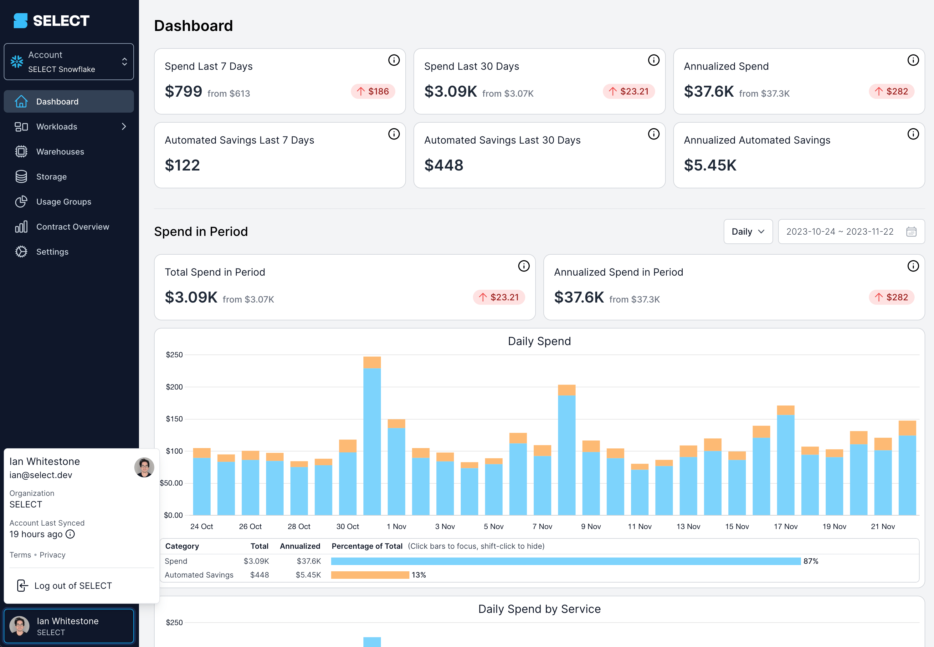 See last sync time for your account